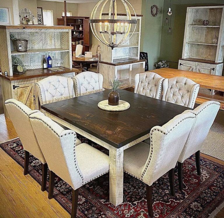 Farmhouse Square Table – Large - Chic & Antique